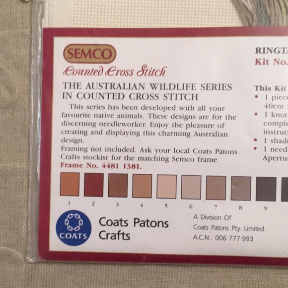 Office | Australian Ringtail Possum Cross Stitch Kit New | Poshmark